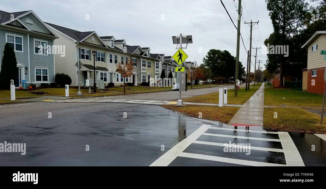 The 733rd Civil Engineer Division installed a lighted pedestrian ...