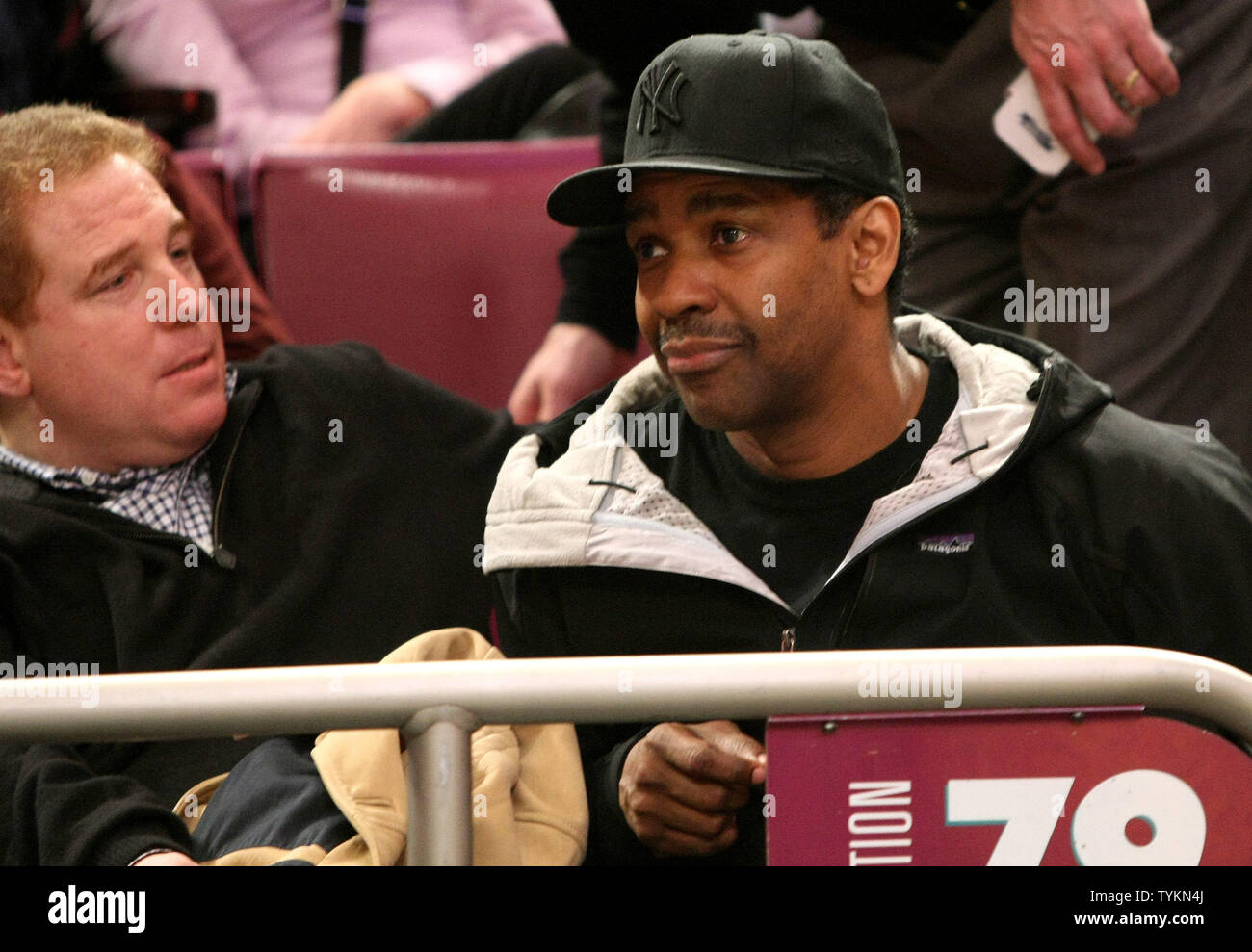 Actor Denzel Washington attends the West Virginia versus Cincinnati ...