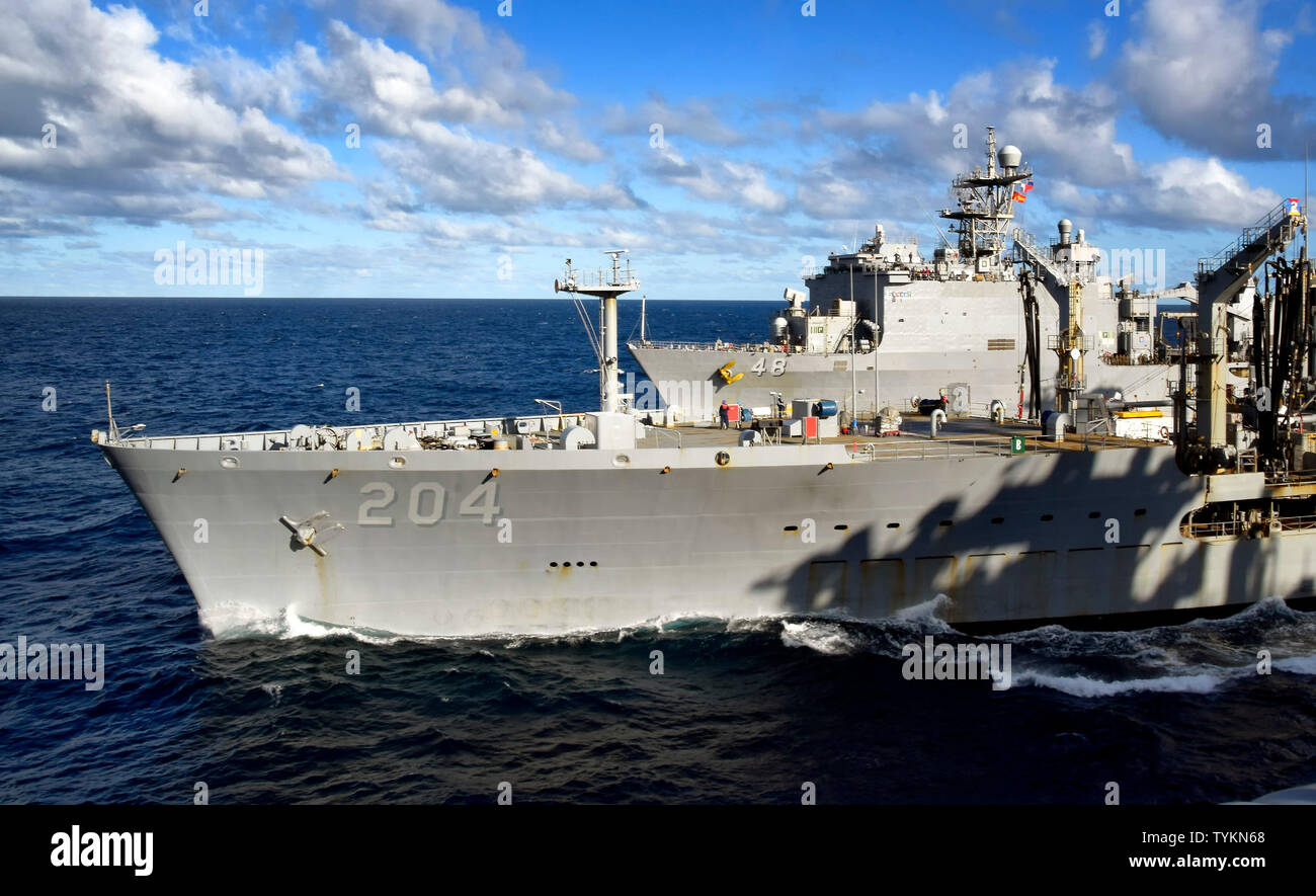 190625-N-RI884-0082 CORAL SEA (June 25, 2019) Fleet replenishment oiler ...