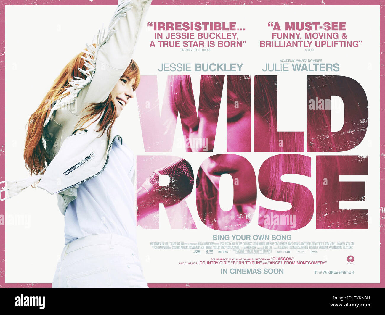 Wild Rose British Poster Jessie Buckley 2018 Neon Courtesy