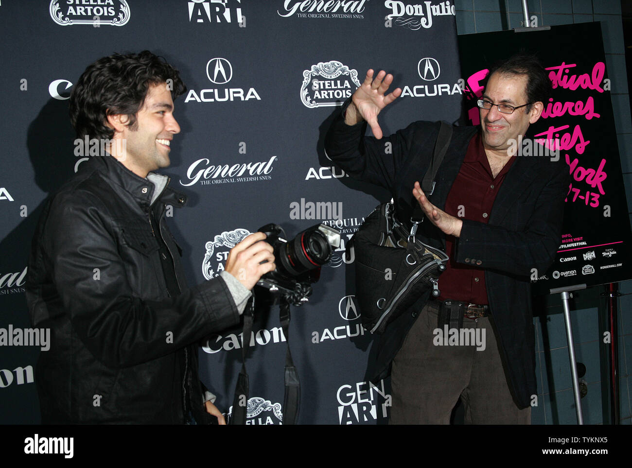 Paparazzo Steve Sands and Adrian Grenier arrive for the Gen Art Film ...