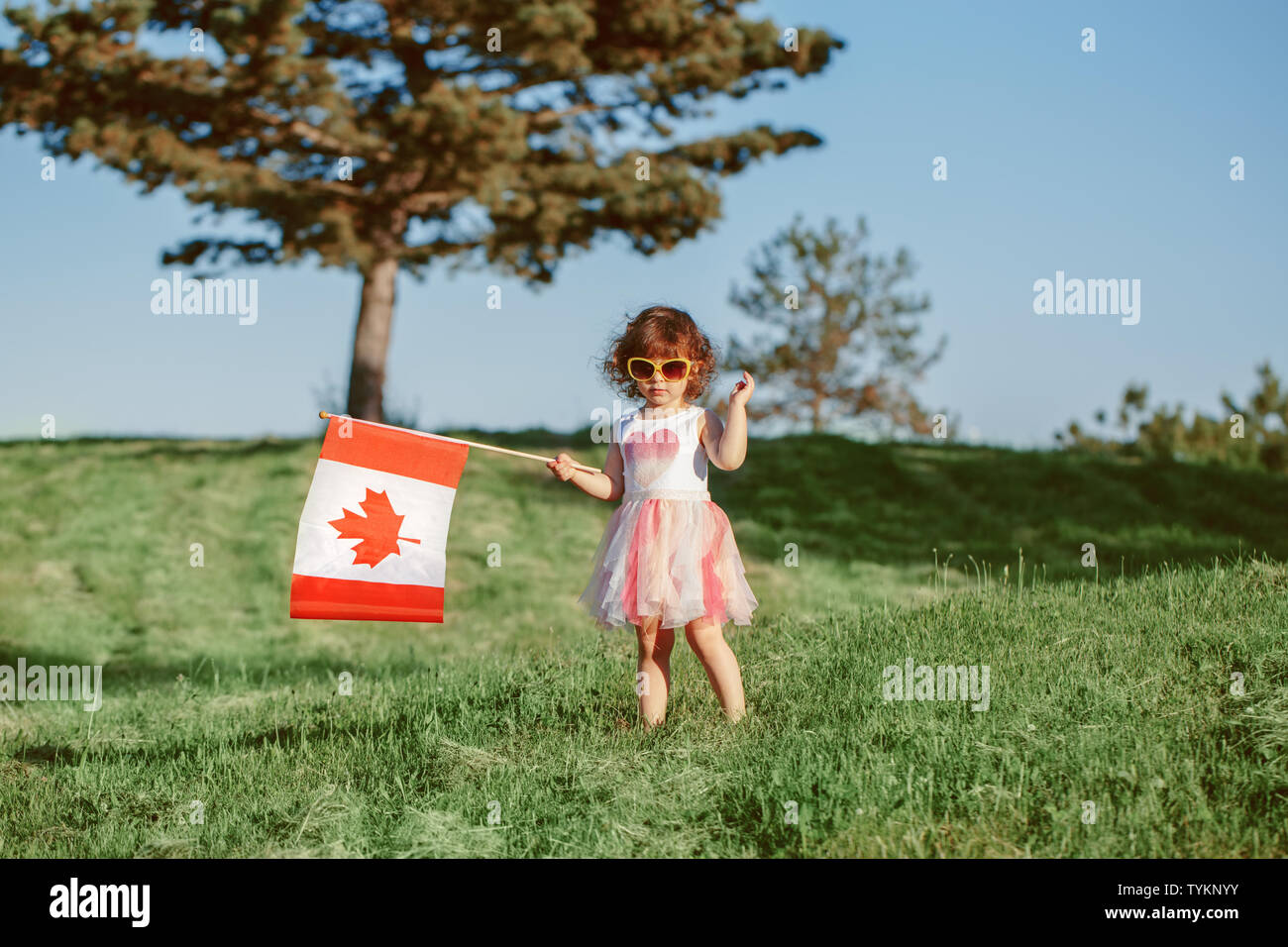 Child Canadian Flag High Resolution Stock Photography and Images - Alamy