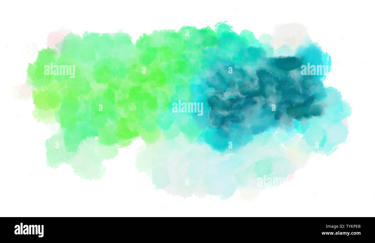 aqua marine, light sea green and pale green watercolor graphic ...
