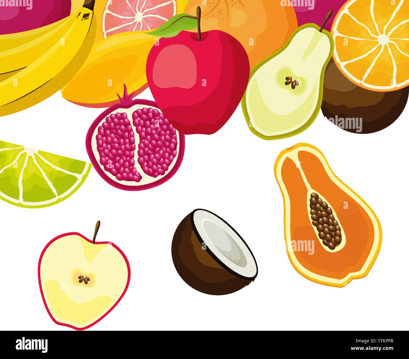 tropical fruits design Stock Vector Image & Art - Alamy