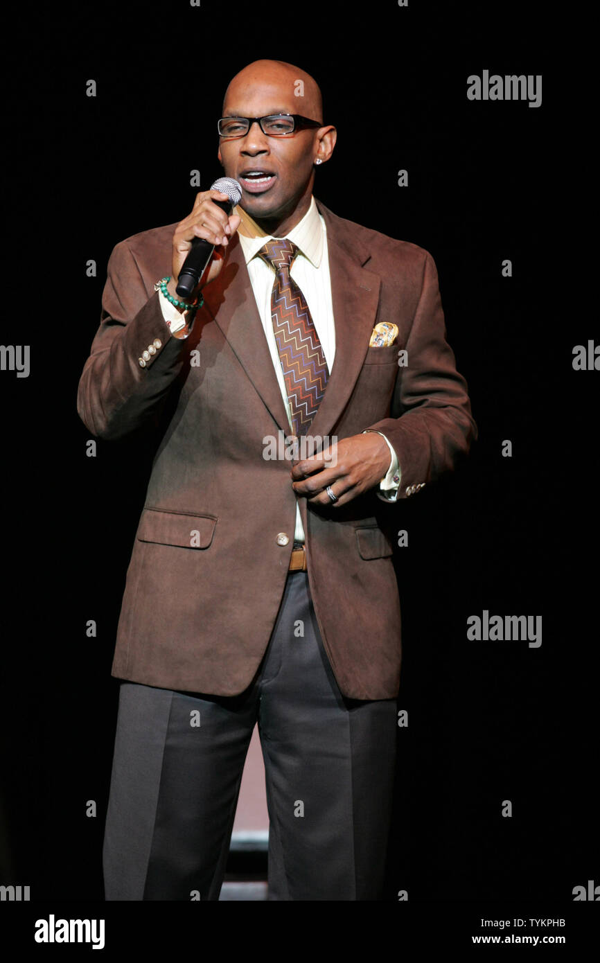 Tone X performs his comedy routine at the Theater at Madison Square ...