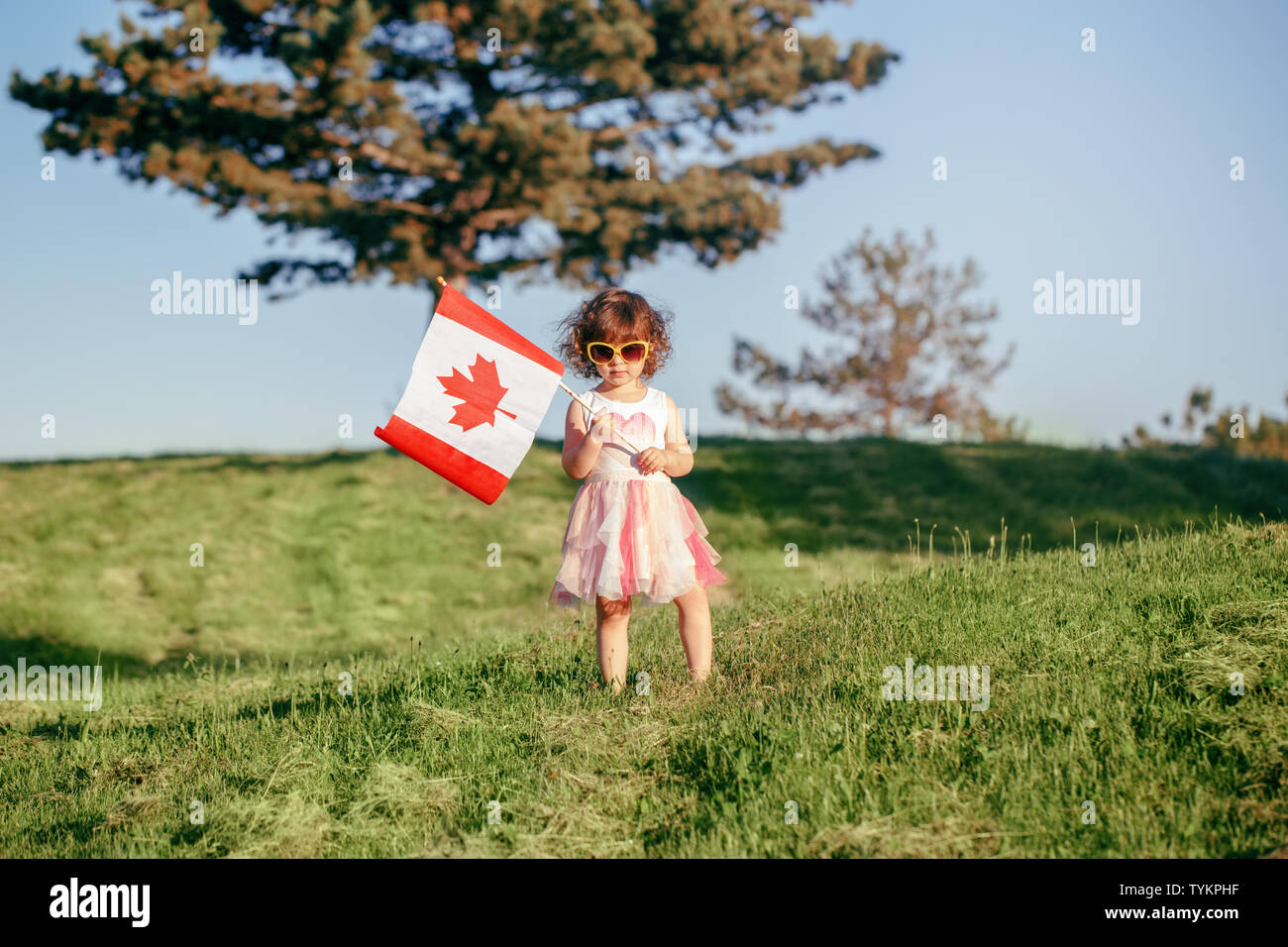 Child Canadian Flag High Resolution Stock Photography and Images - Alamy