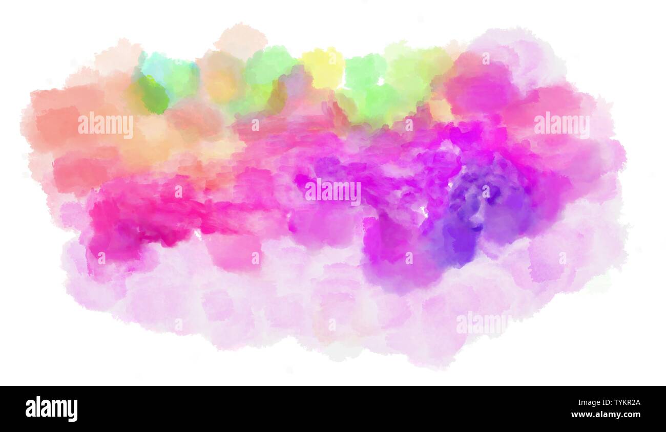 watercolor pastel pink, medium orchid and orchid color graphic ...