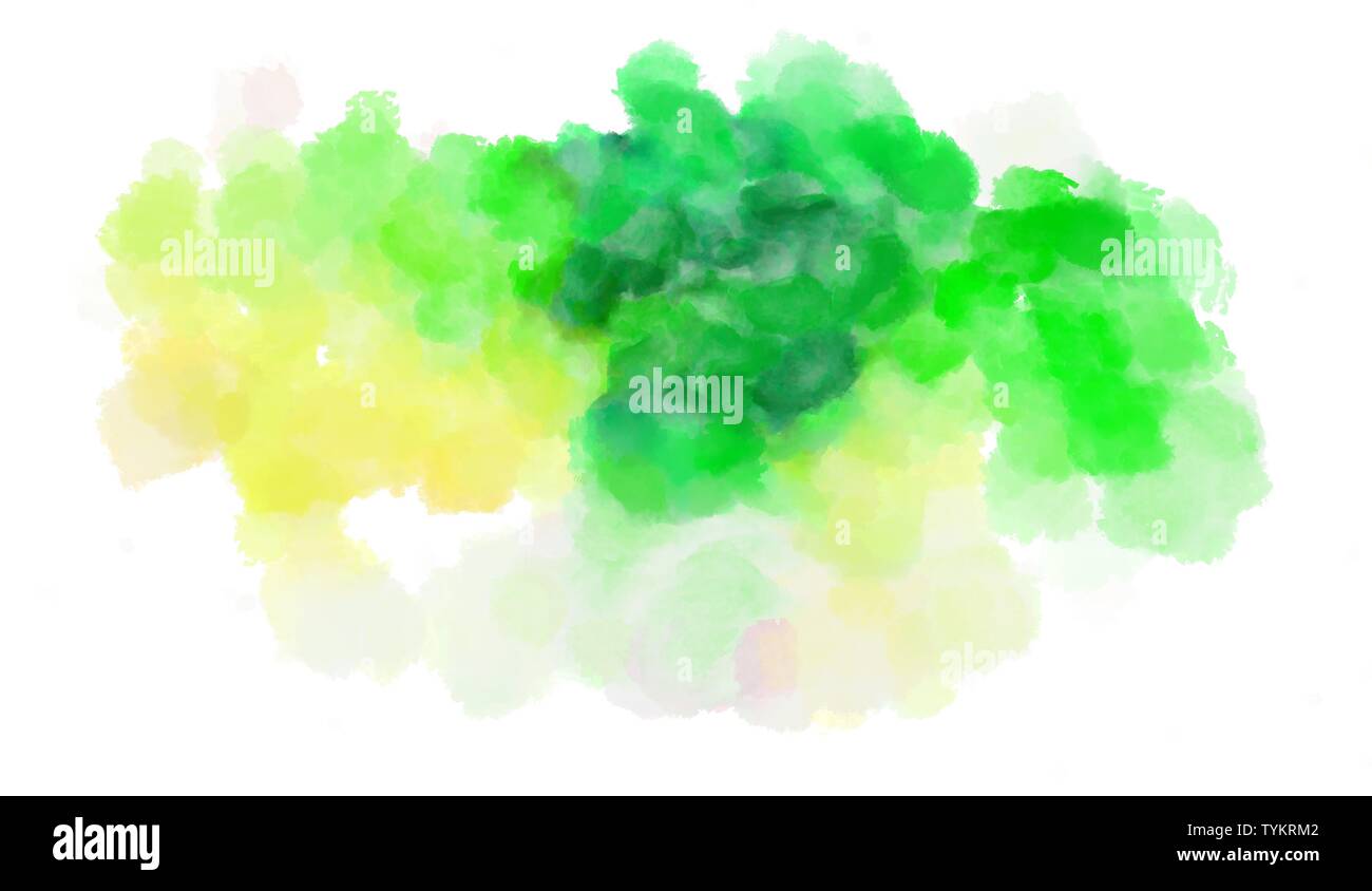 watercolor tea green, lime green and light green color graphic ...