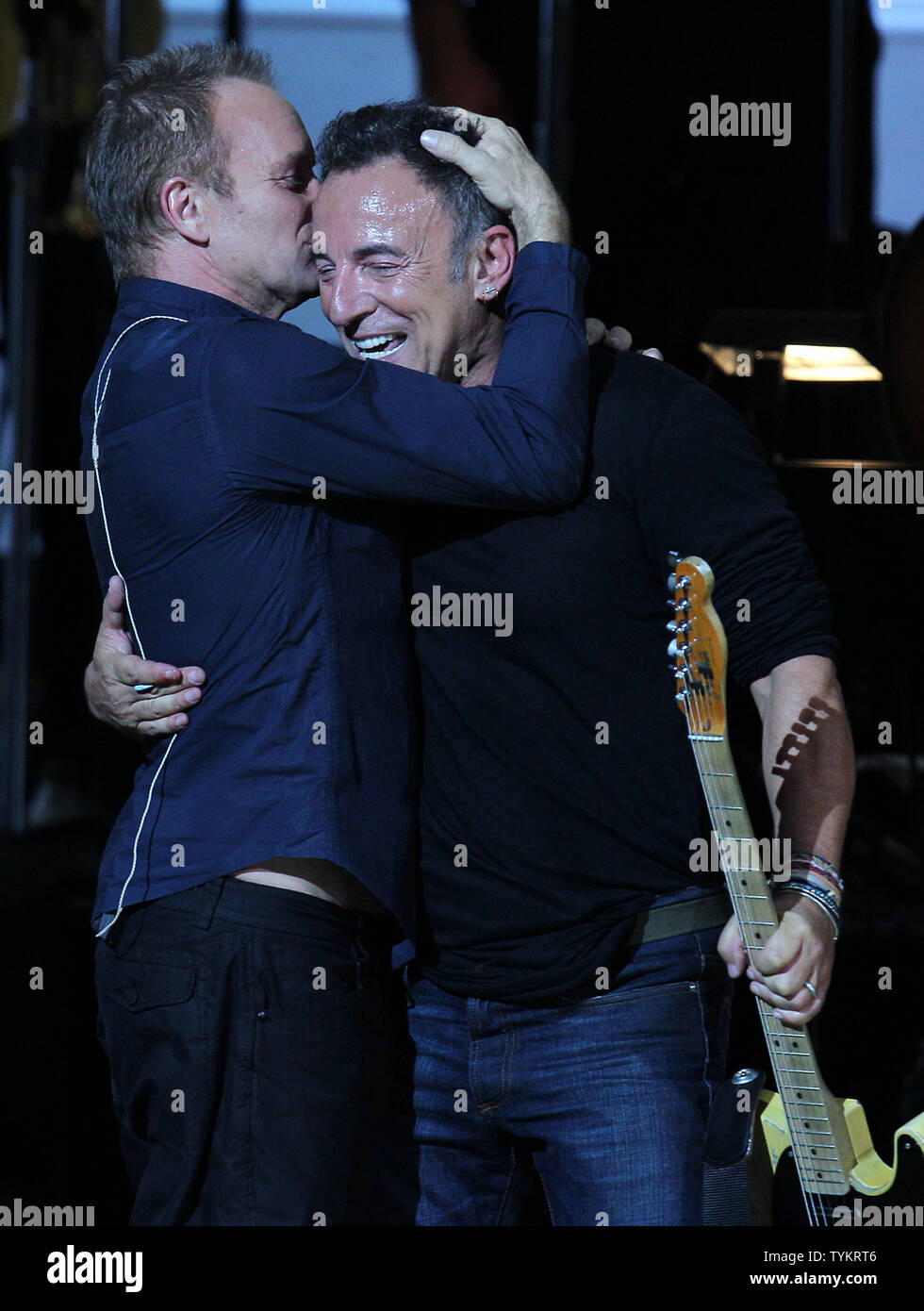 Bruce Springsteen and Sting perform at the Rainforest Fund's 21st ...