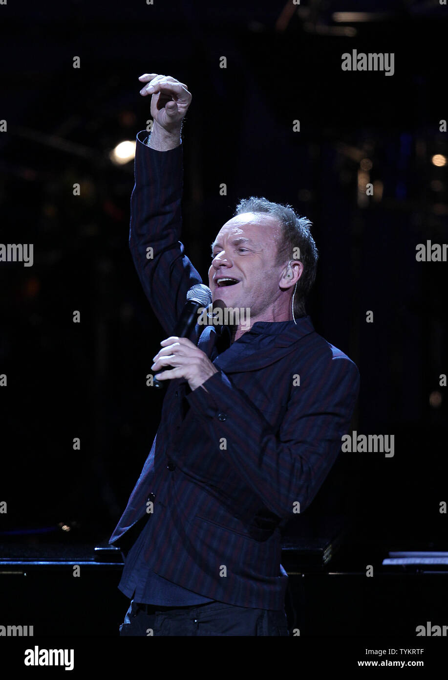 Sting performs at the Rainforest Fund's 21st Birthday Concert at ...
