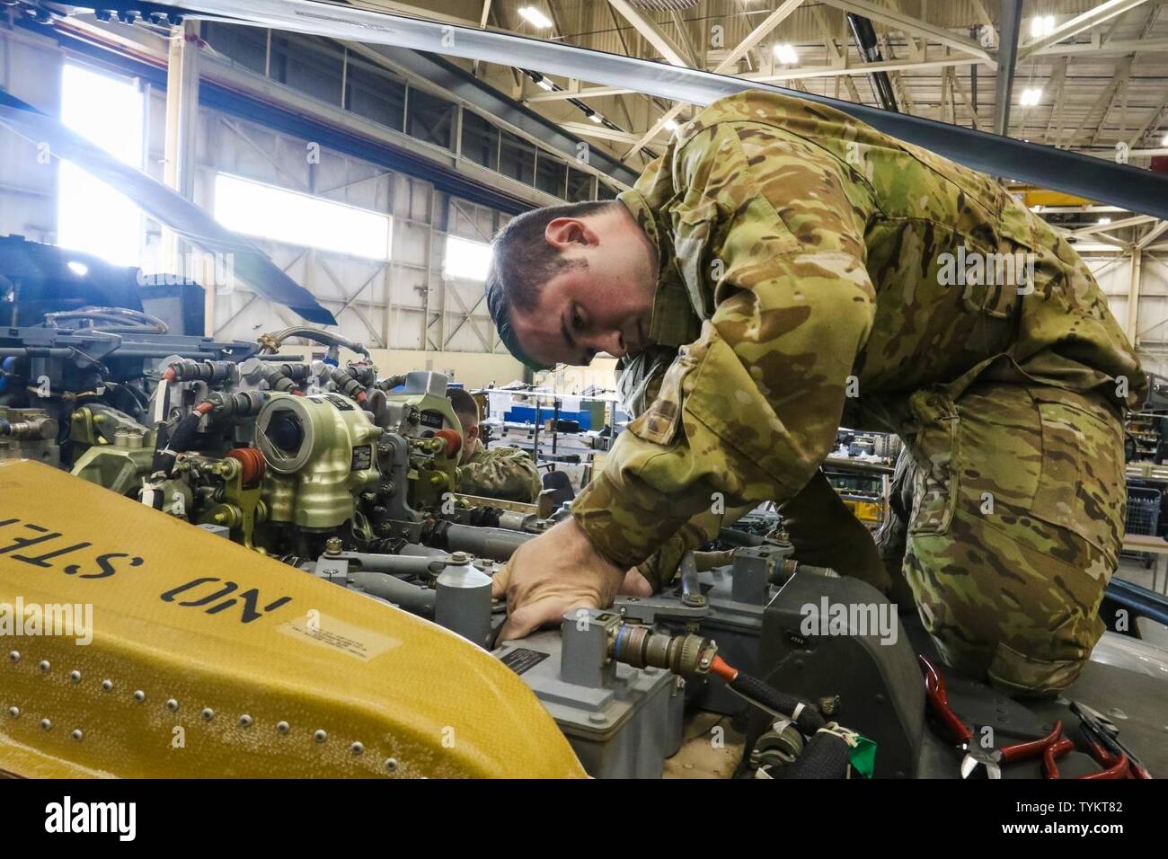 A soldier with the 122nd Aviation Support Battalion, 82nd Combat ...
