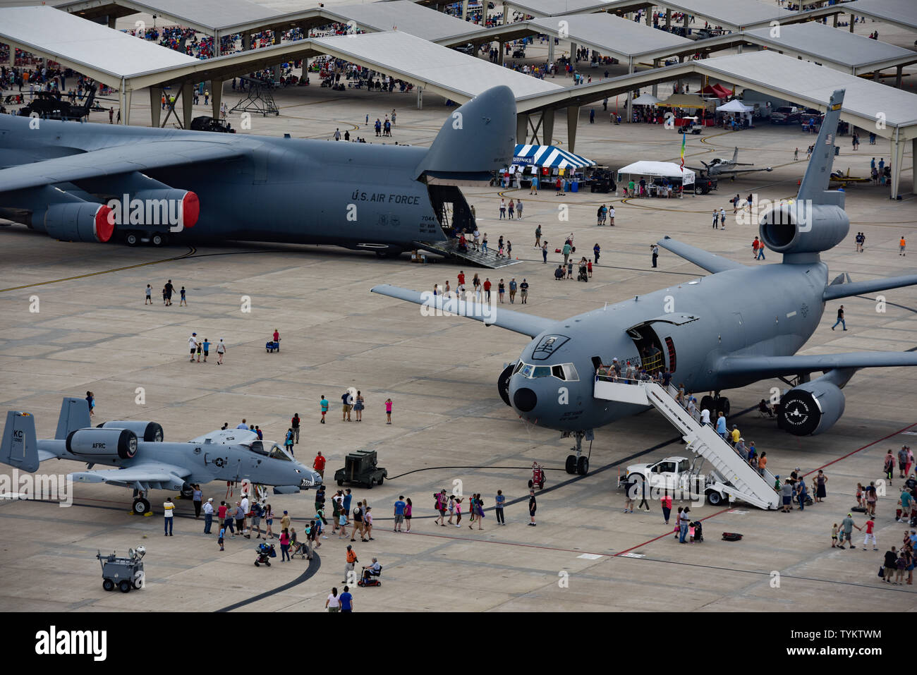 (Clockwise from top) A U.S. Air Force C-5 Galaxy, KC-10 Extender and A ...