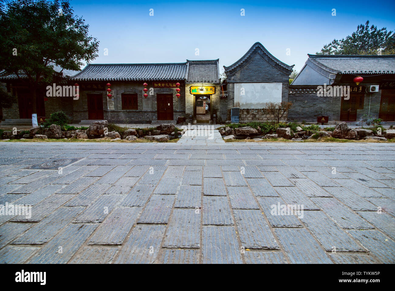 Photographed in the ancient city of Qingzhou, Shandong Province Stock ...