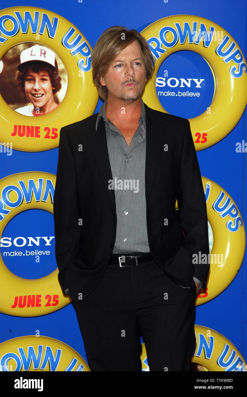 David Spade arrives for the :Grown Ups" Premiere at the Ziegfeld ...