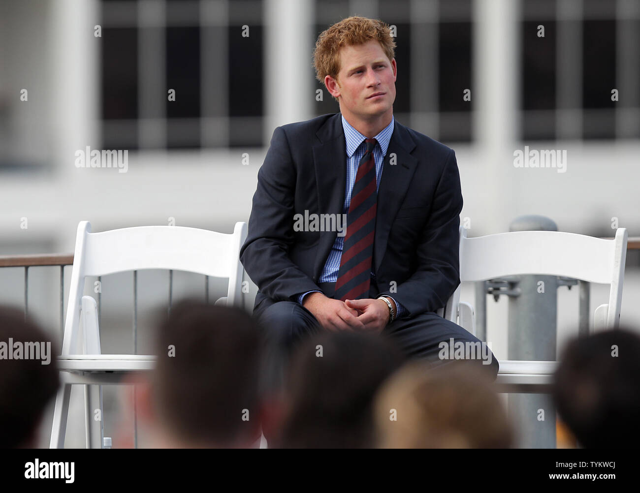 Britain's HRH Prince Harry waits to speak about the importance of ...