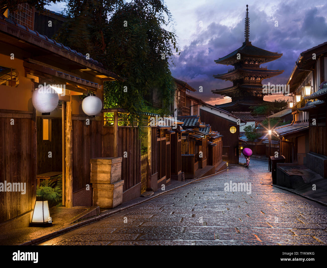 Kyoto sunset hi-res stock photography and images - Alamy