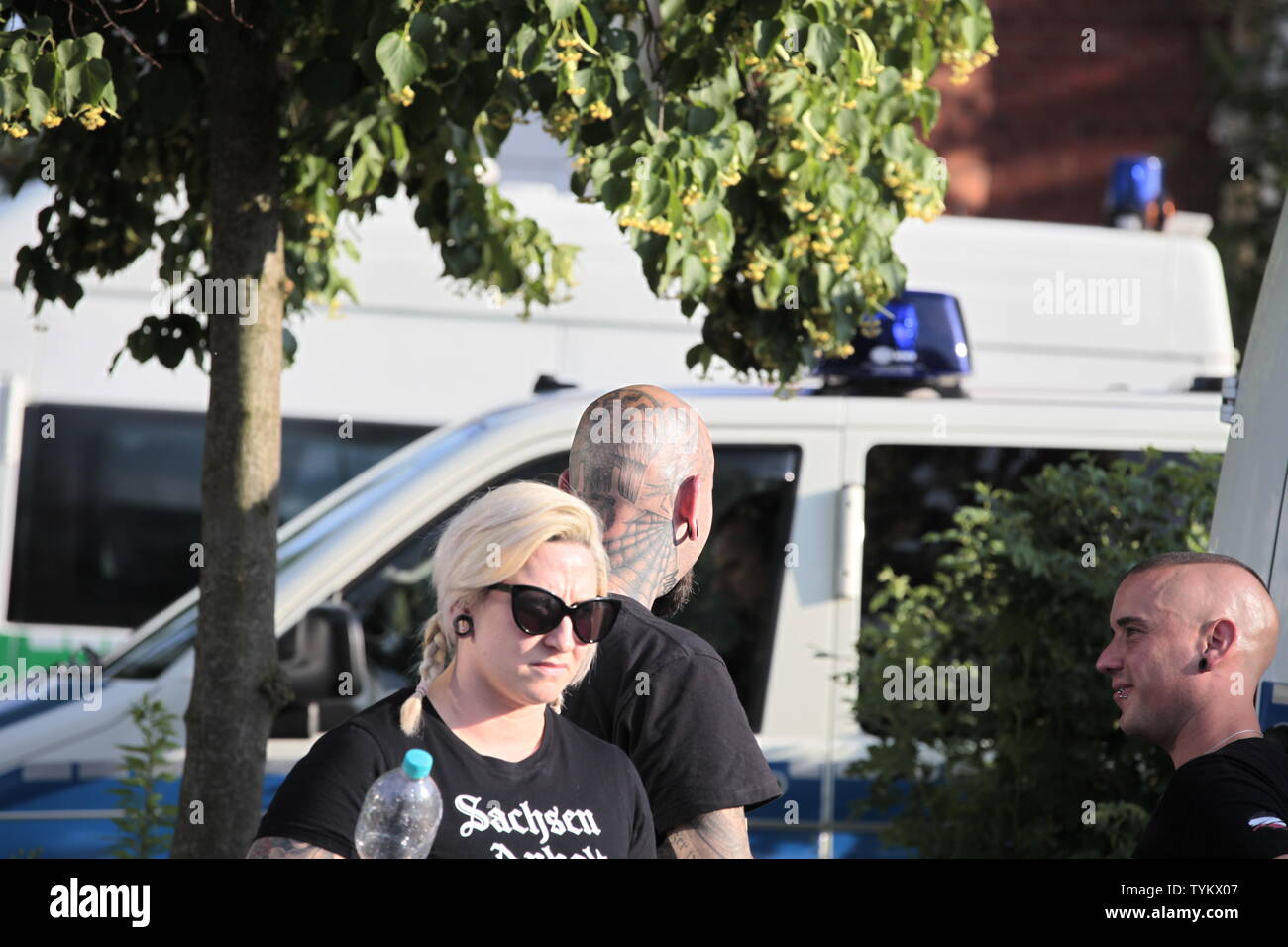 Ostritz Germany Schild und Schwert Festival Thorsten Heise NPD Arische ...