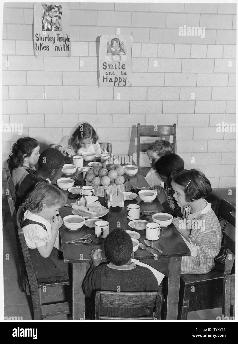 Surplus Commodities: School Lunch Program Stock Photo - Alamy