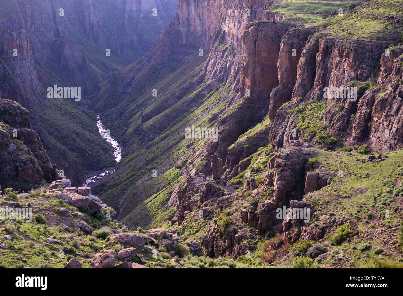 Africa; Southern Africa; Maseru District; Lesotho; Semonkong Stock ...
