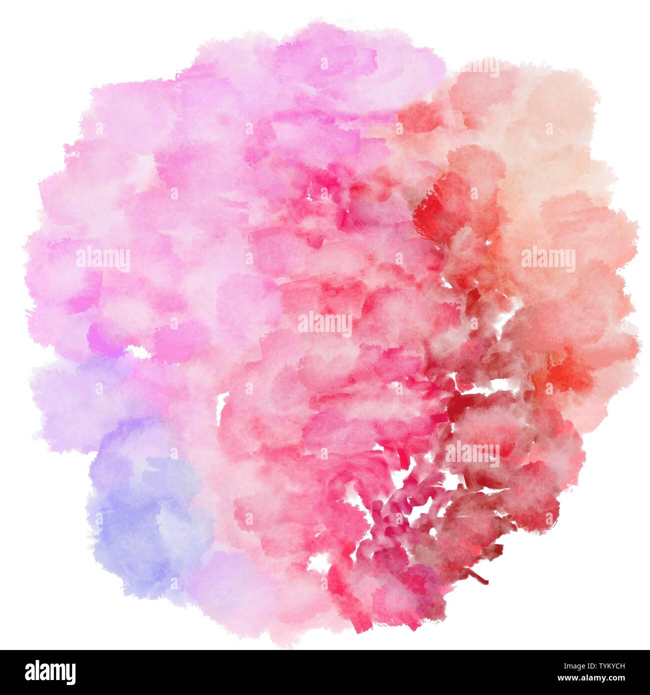 circular painting with pink, moderate pink and pale violet red ...