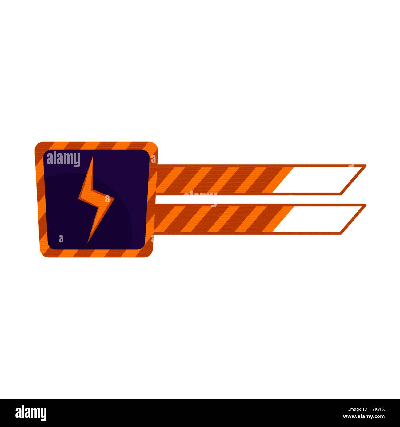Isolated video game energy progress bar - Vector Stock Vector Image ...