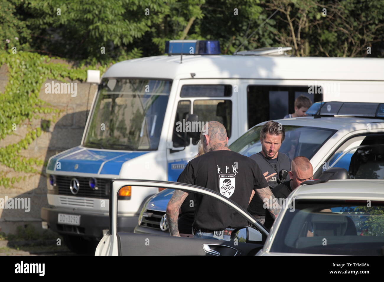 Ostritz Germany Schild und Schwert Festival Thorsten Heise NPD Arische ...