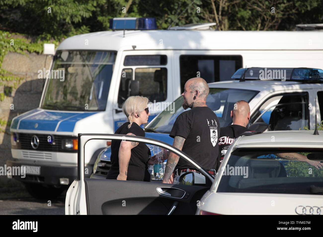 Ostritz Germany Schild und Schwert Festival Thorsten Heise NPD Arische ...