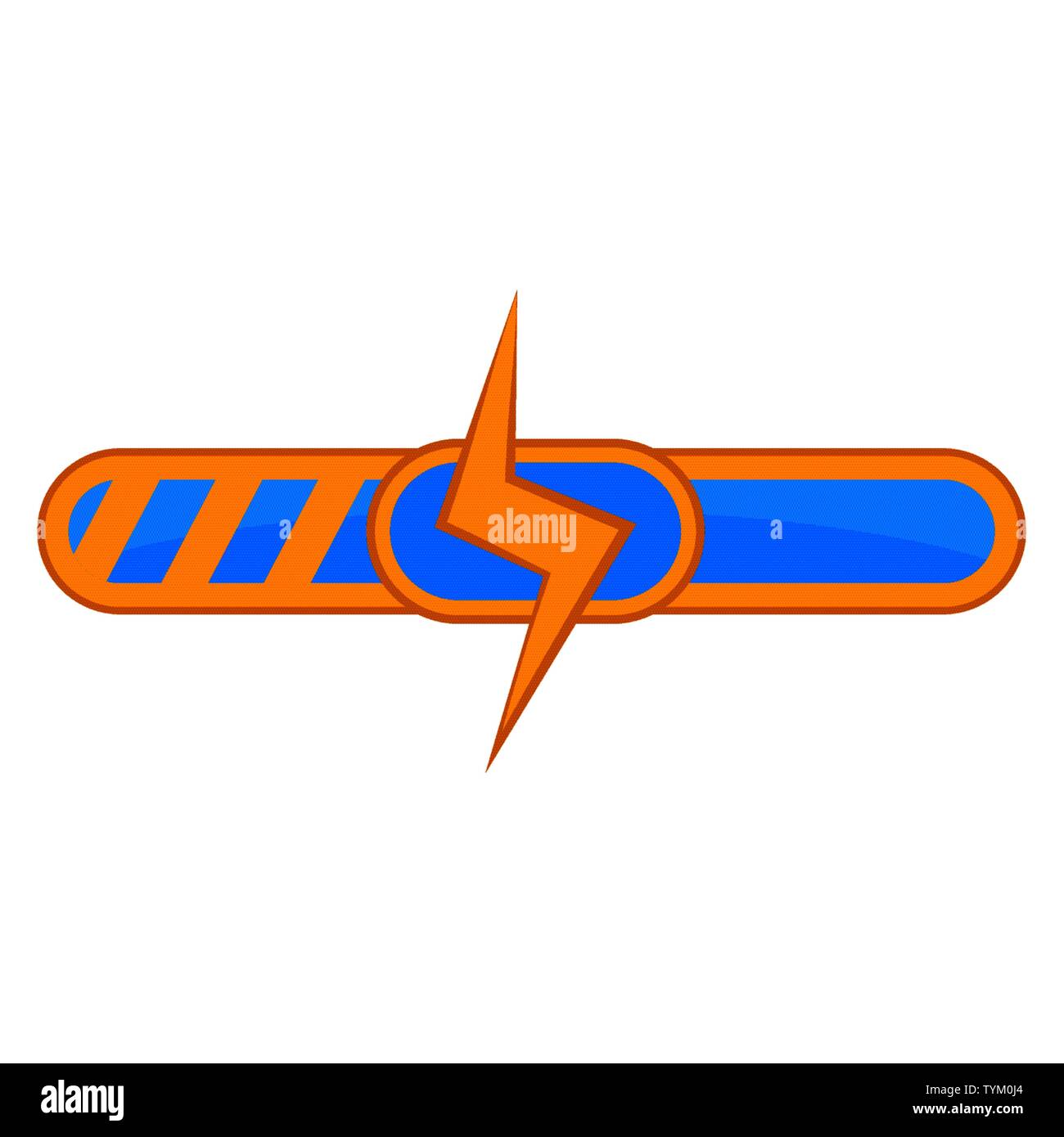 Isolated video game energy progress bar - Vector Stock Vector Image ...