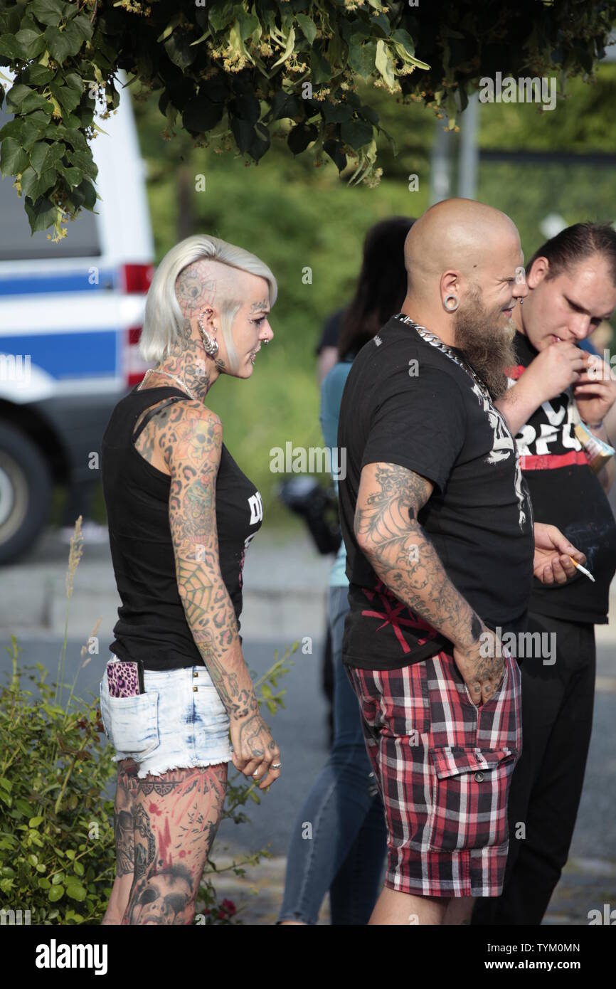 Ostritz Germany Schild und Schwert Festival Thorsten Heise NPD Arische ...