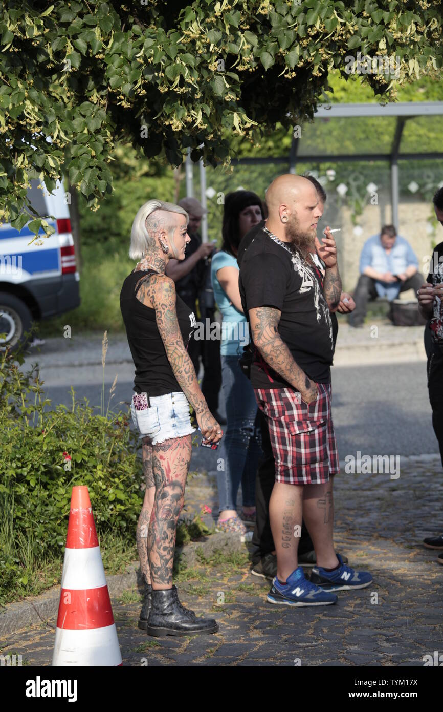 Ostritz Germany Schild und Schwert Festival Thorsten Heise NPD Arische ...