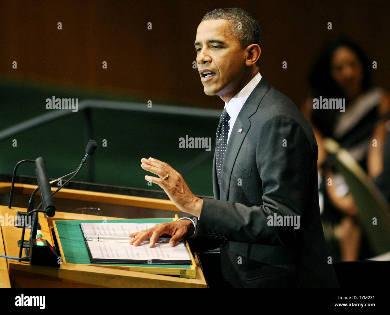 U.S. President Barack Obama speaks during the Millennium Development ...