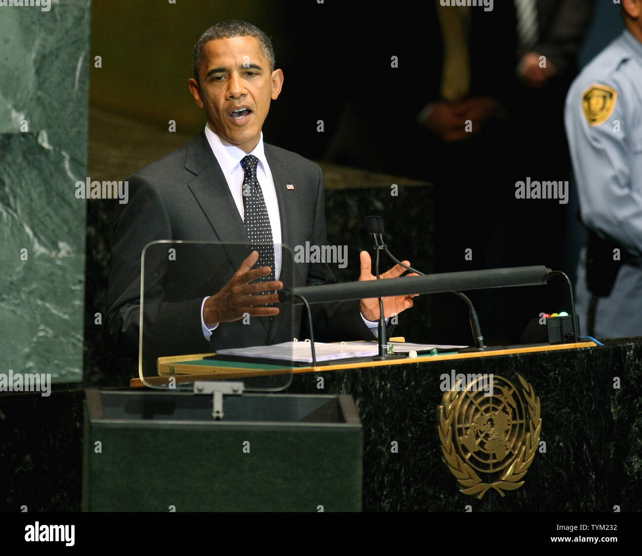 U.S. President Barack Obama speaks during the Millennium Development ...