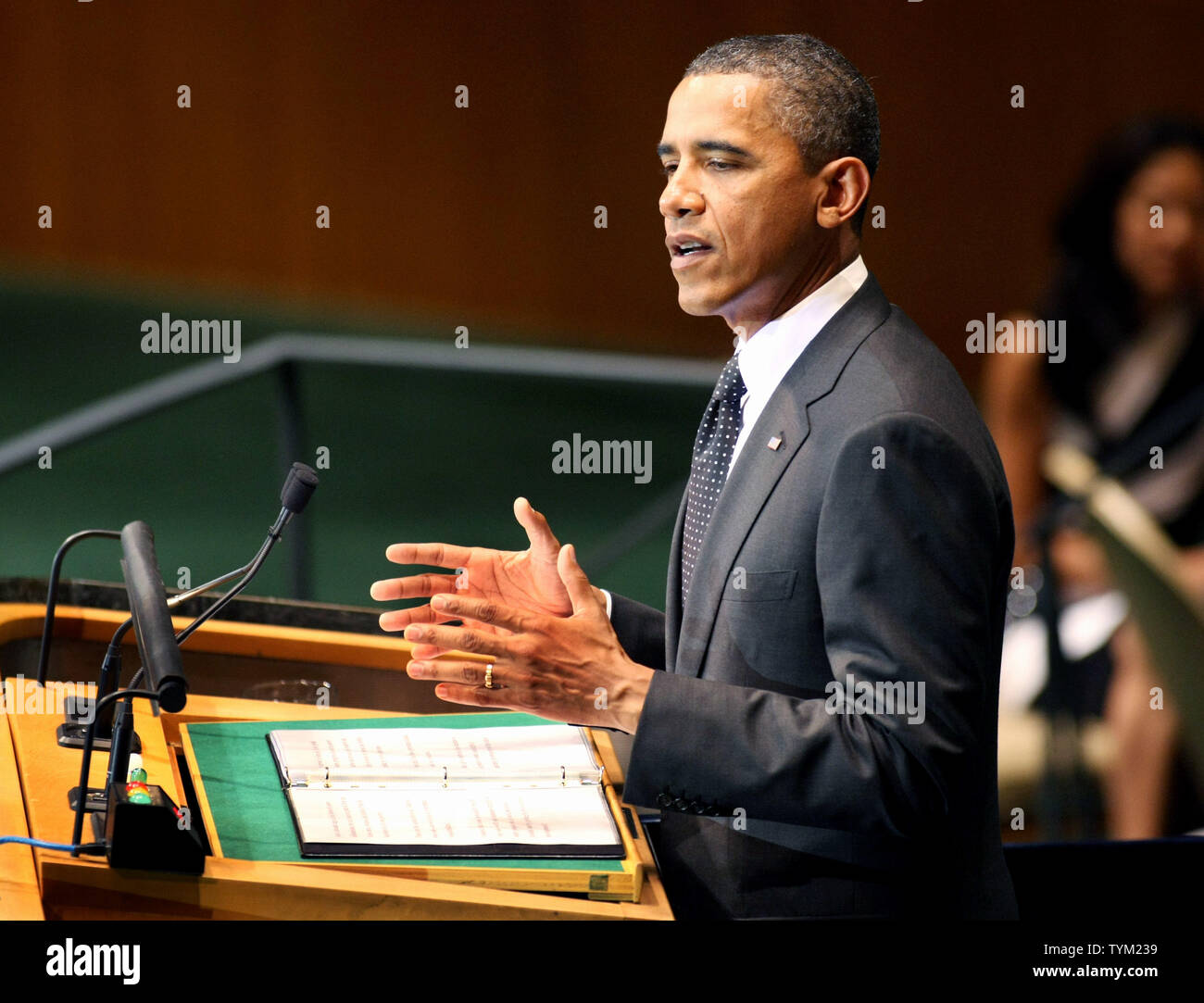 U.S. President Barack Obama speaks during the Millennium Development ...