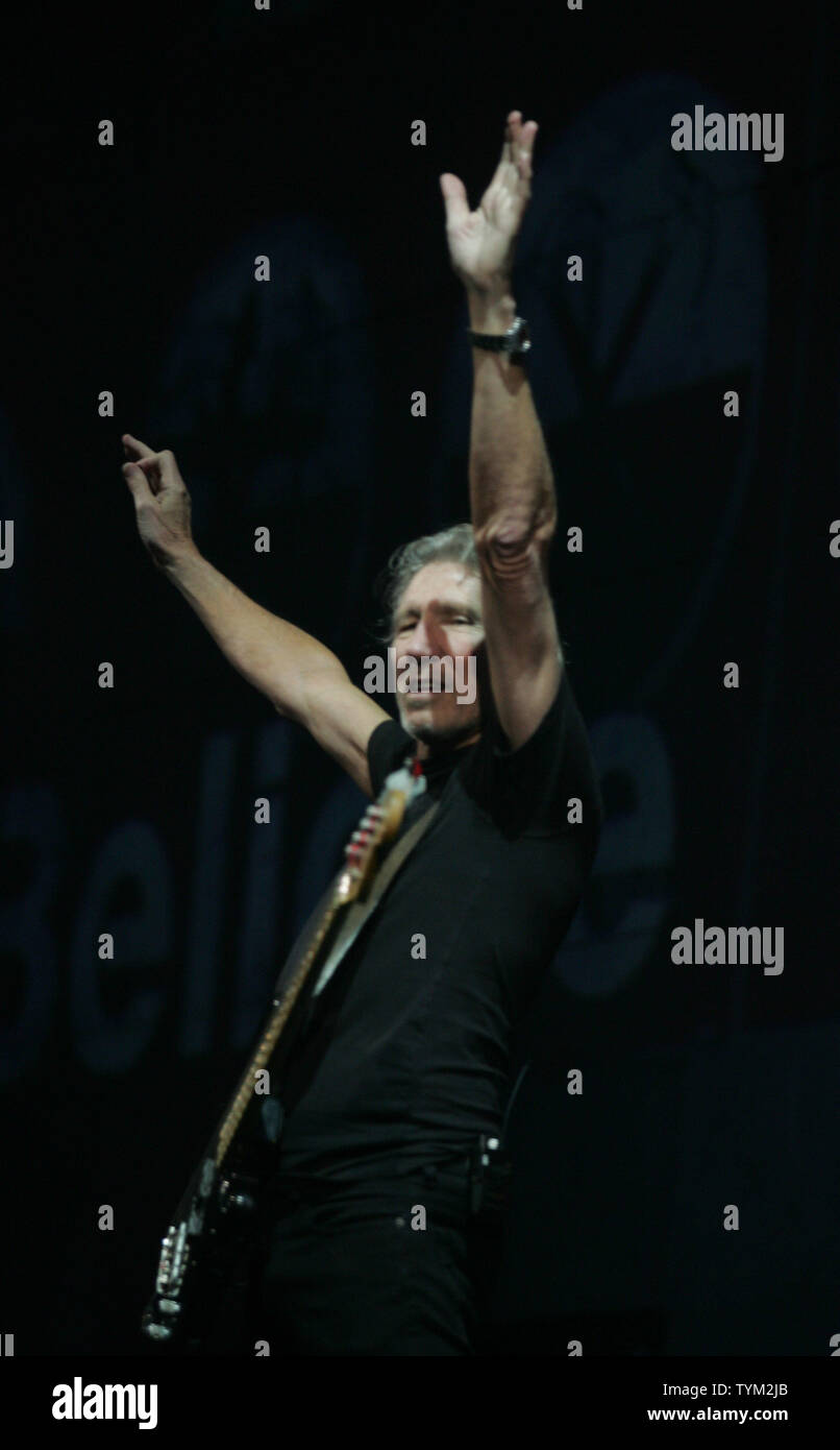 Roger Waters performs in concert at Madison Square Garden in New York ...