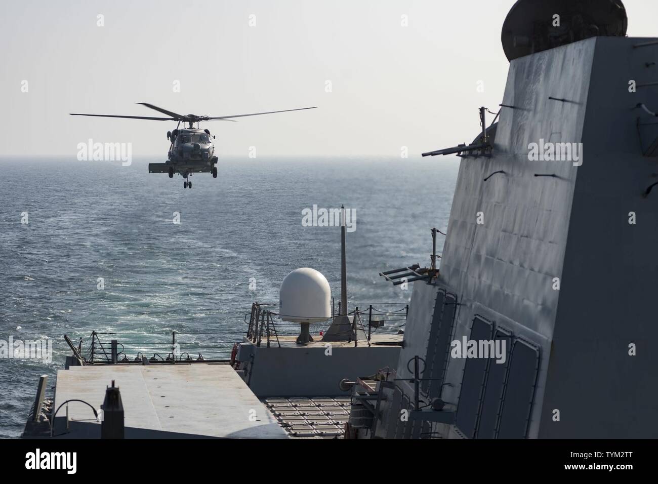 GULF (Nov. 15, 2016) A MH-60R Sea Hawk helicopter assigned to the Swamp ...