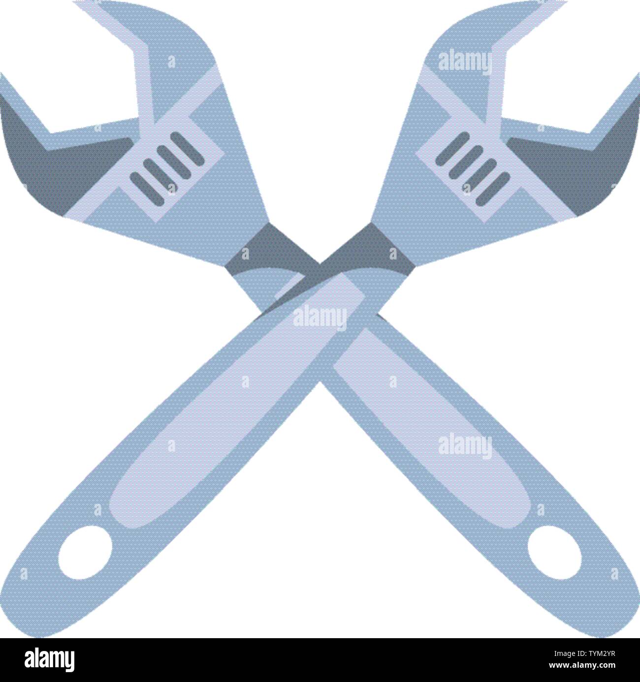Wrench tool design, under construction work repair progress ...