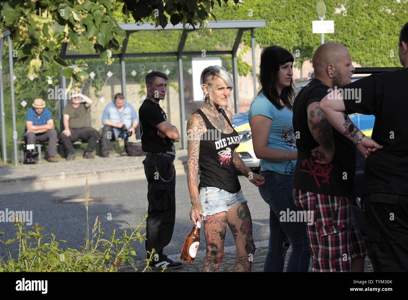 Ostritz Germany Schild und Schwert Festival Thorsten Heise NPD Arische ...