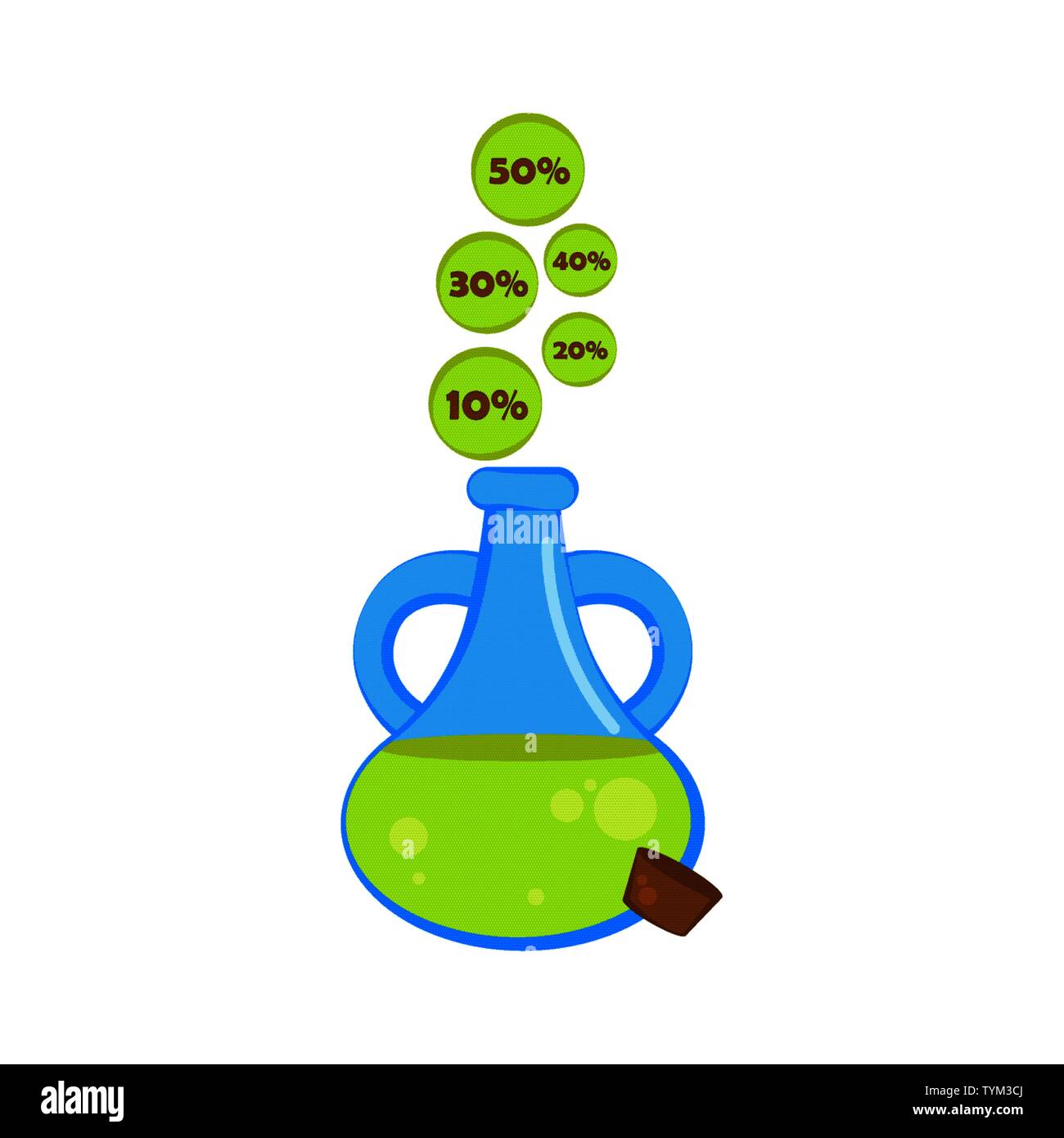 Video game progress bar with a poison vial - Vector Stock Vector Image ...