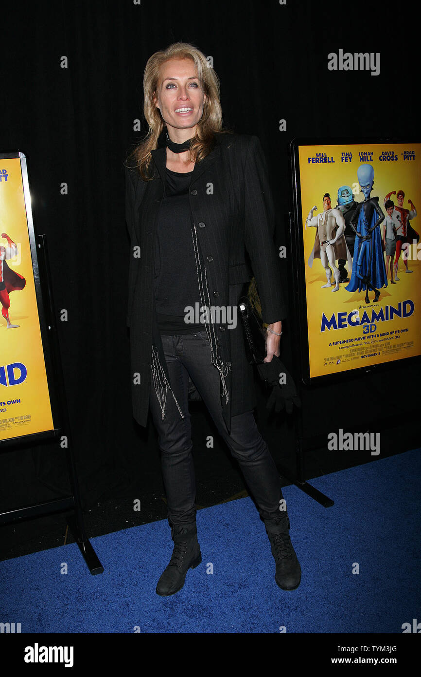 Frederique van der Wal arrives for the "Megamind" premiere at the AMC ...