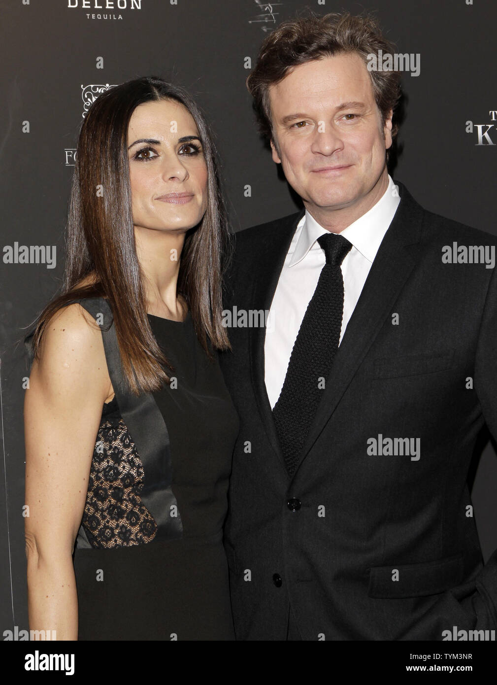 Livia Firth and Colin Firth arrive on the red carpet for "The King's ...