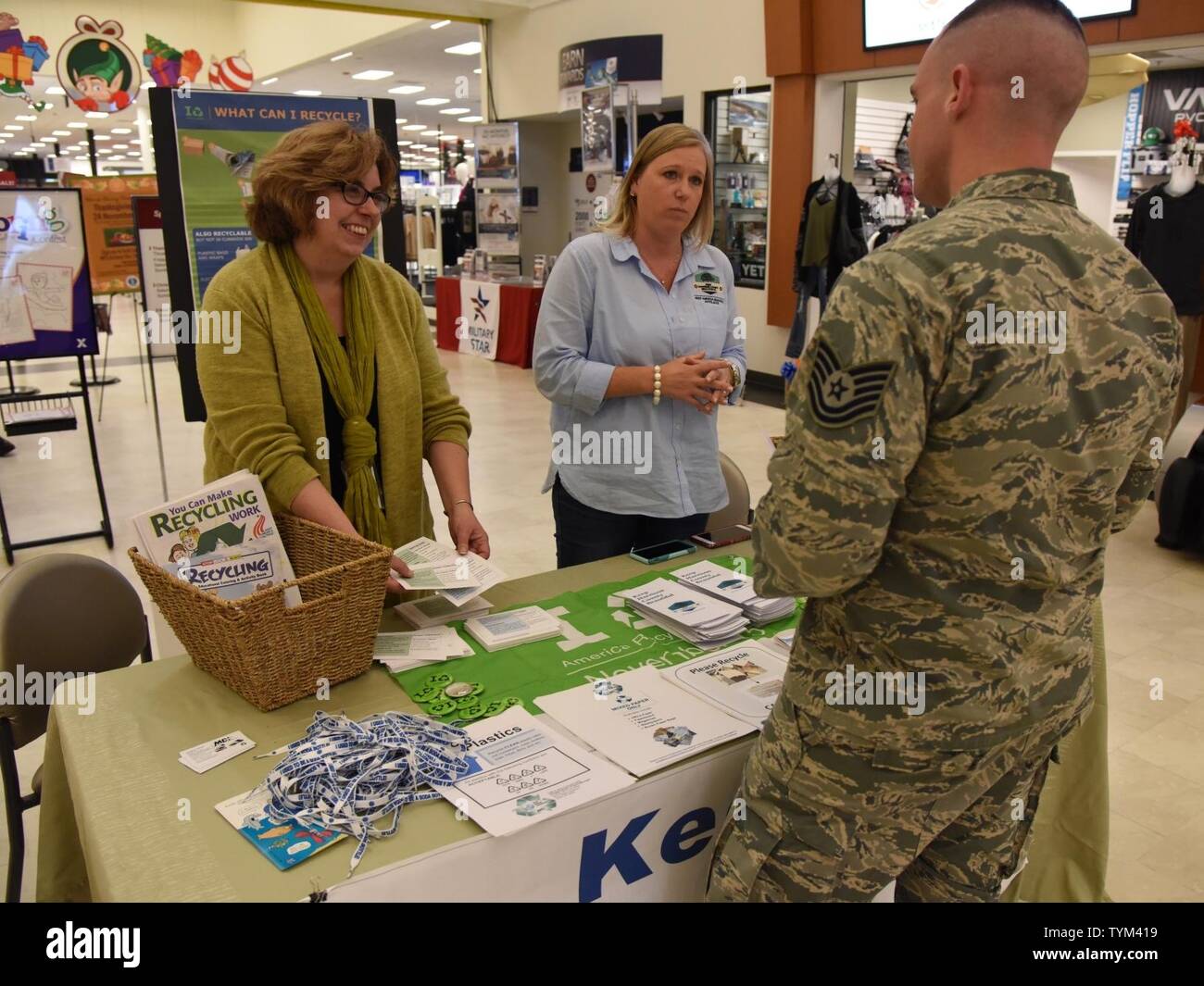 Susan Chamberlain, Base Operations Support community planner, and Kelly ...