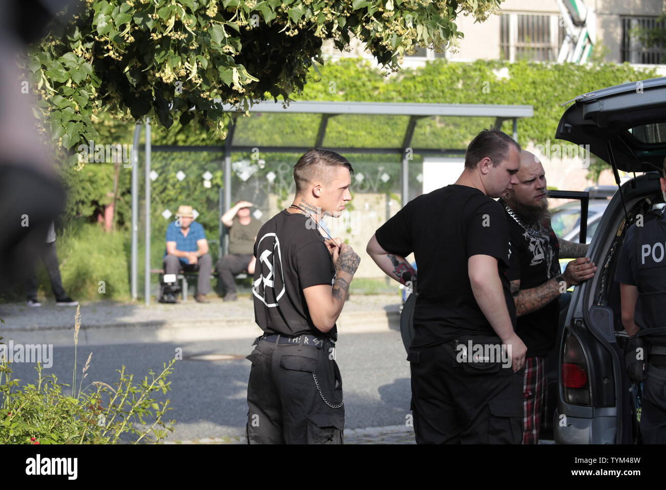 Ostritz Germany Schild und Schwert Festival Thorsten Heise NPD Arische ...