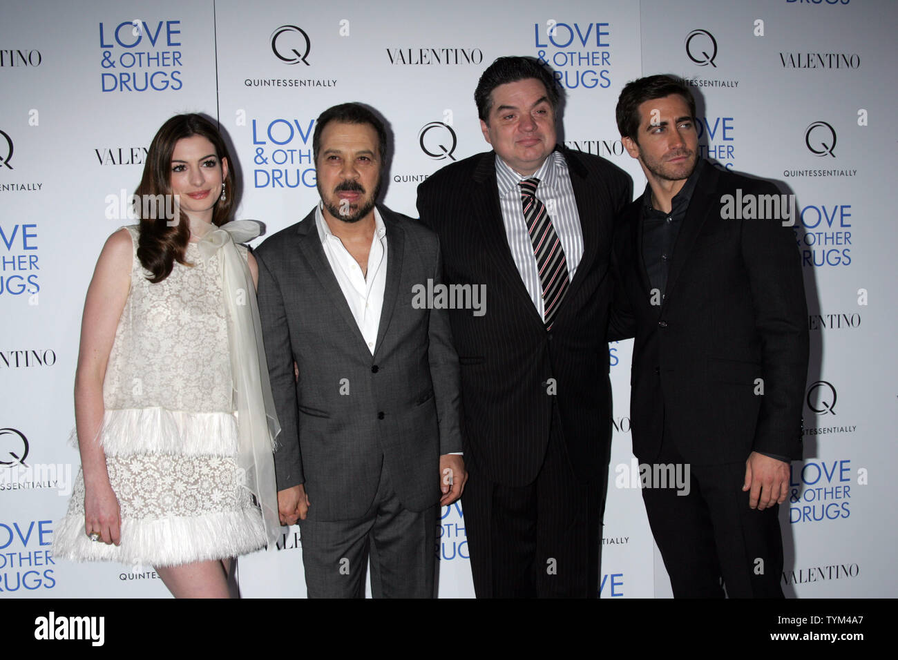 Anne Hathaway, Ed Zwick, Oliver Platt and Jake Gyllenhaal arrive for ...