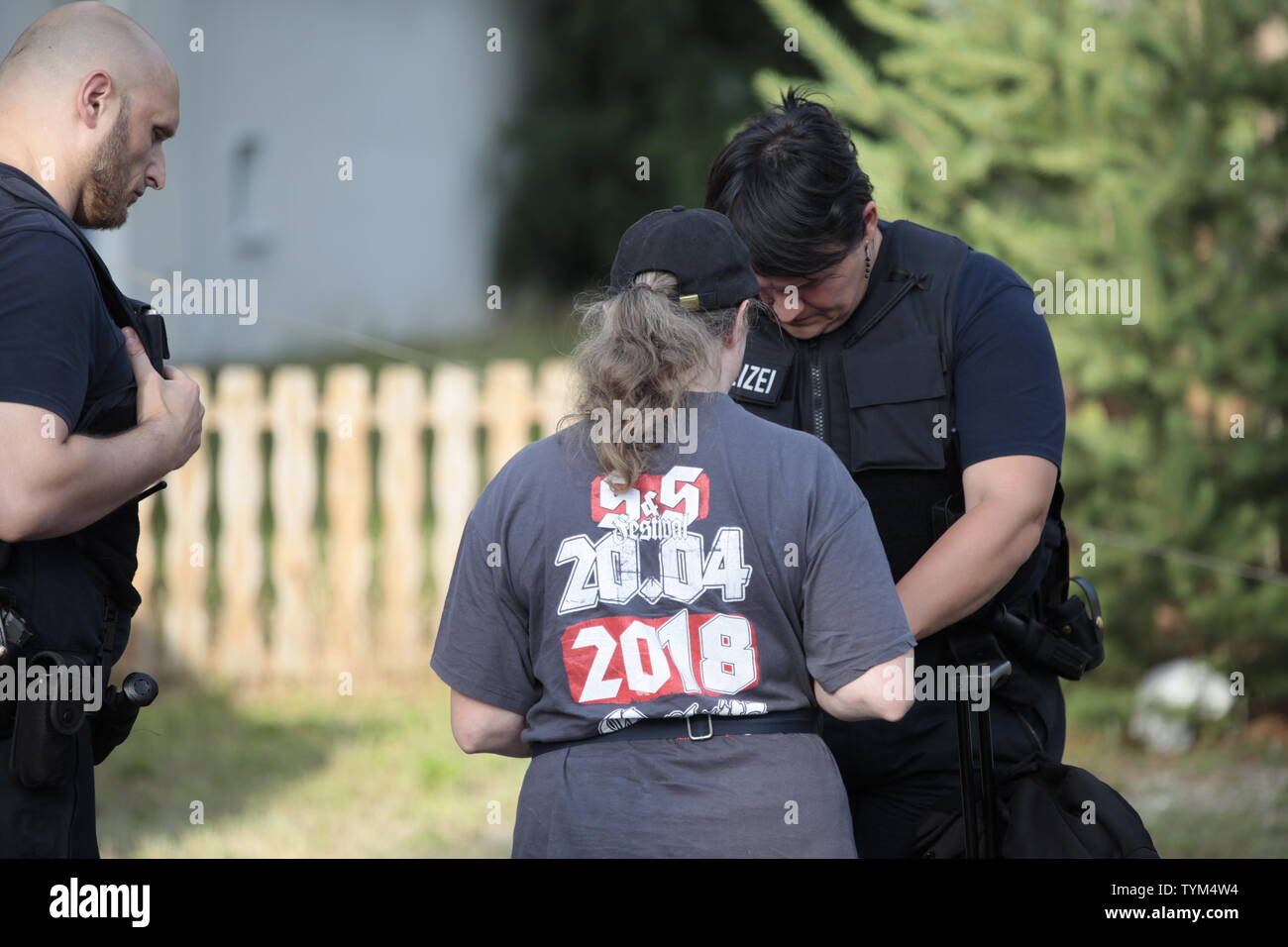 Ostritz Germany Schild und Schwert Festival Thorsten Heise NPD Arische ...
