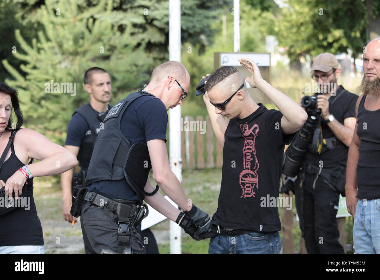 Ostritz Germany Schild und Schwert Festival Thorsten Heise NPD Arische ...