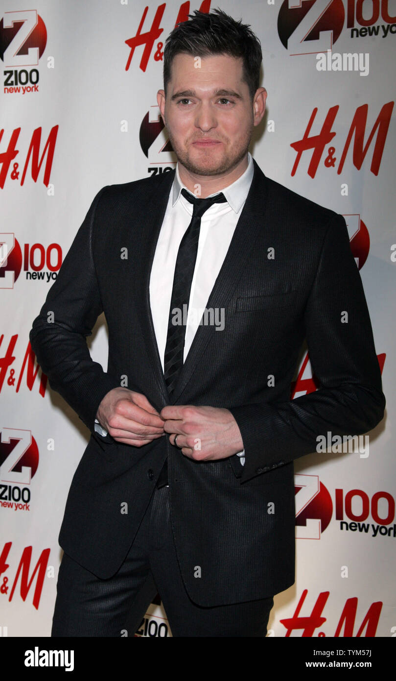 Michael Buble arrives for the Z100 Jingle Ball at Madison Square Garden ...