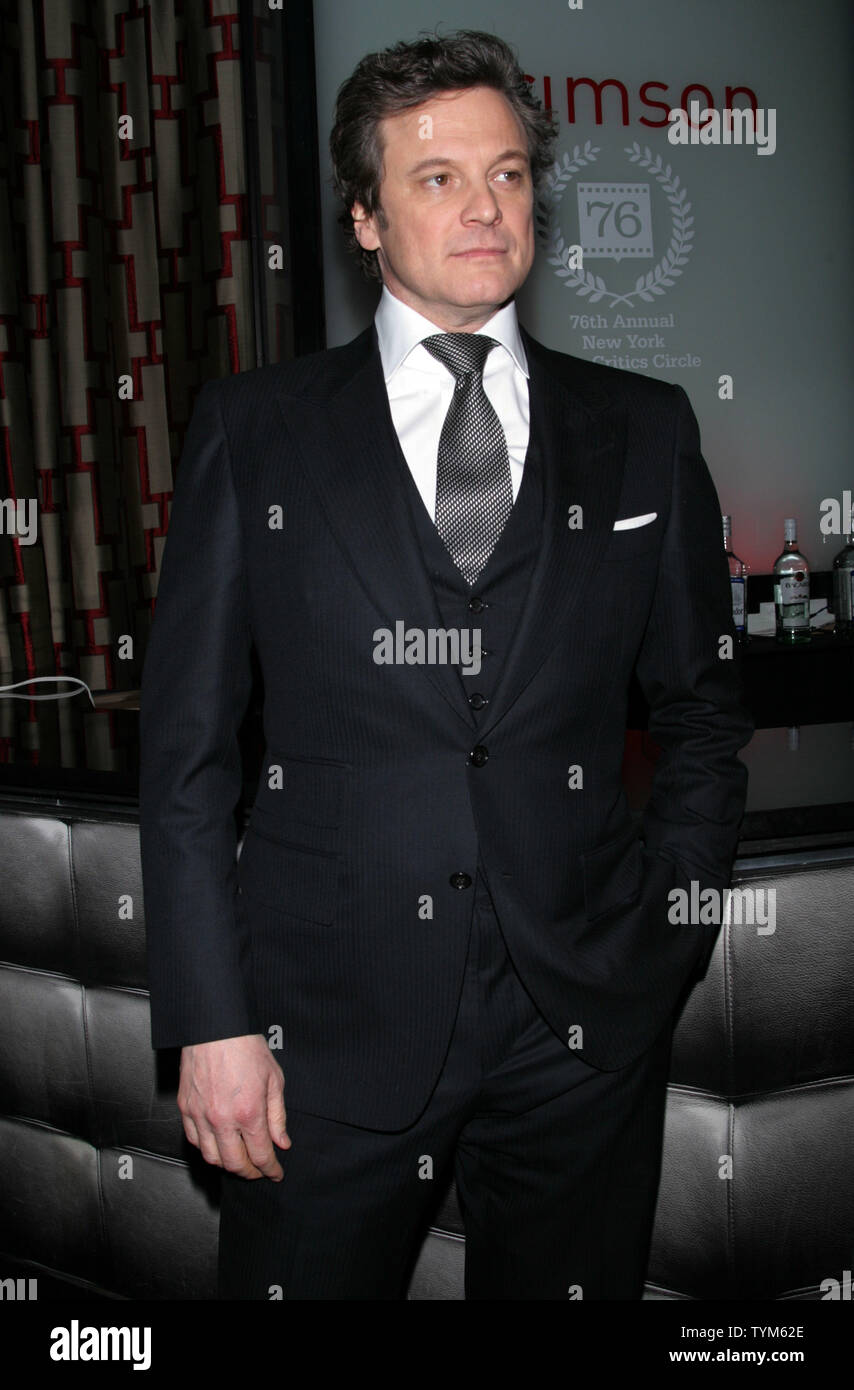 Colin Firth arrives for the New York Film Critics Circle Awards at ...