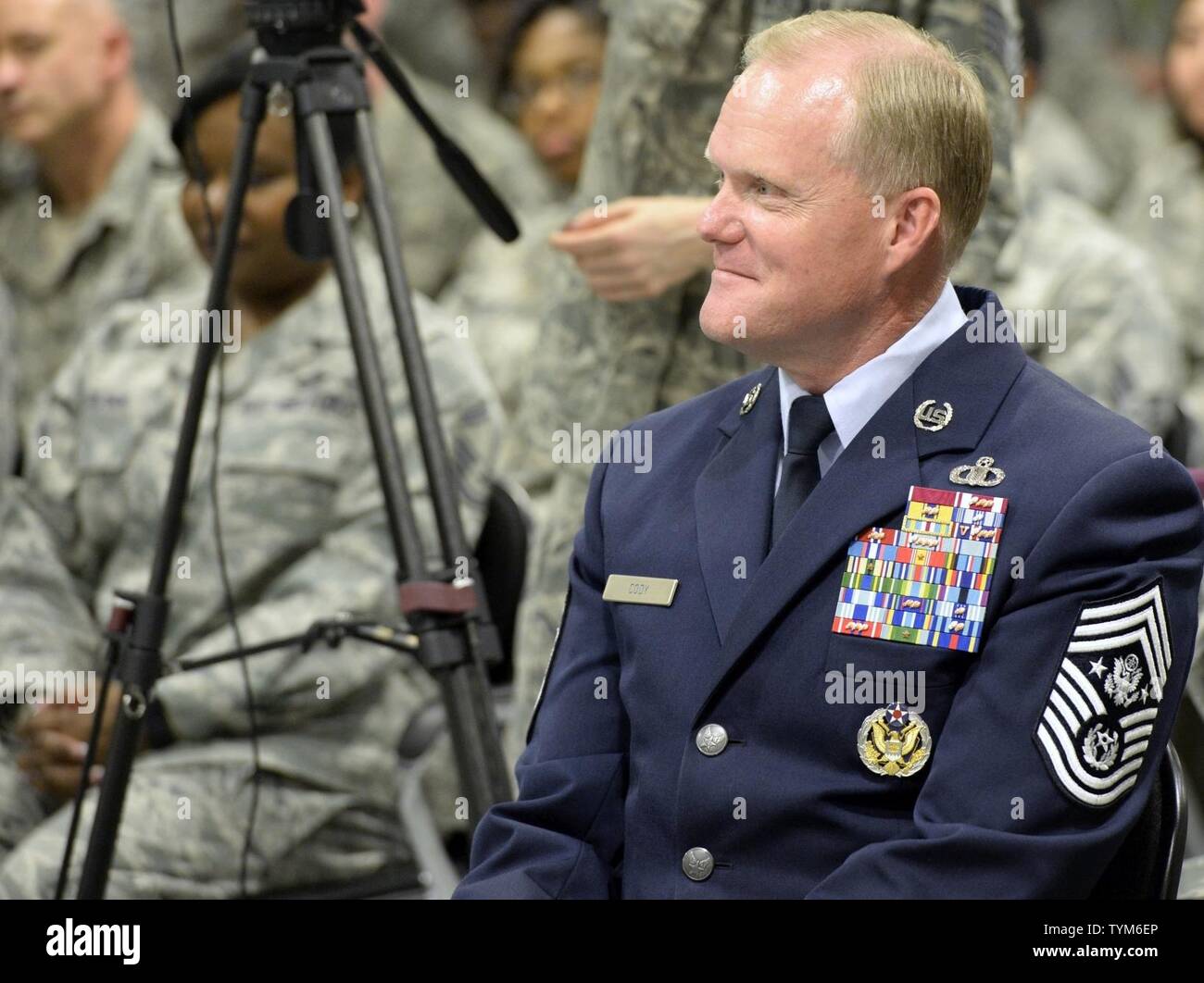 Chief Master Sgt. of the Air Force James A. Cody attends the ...