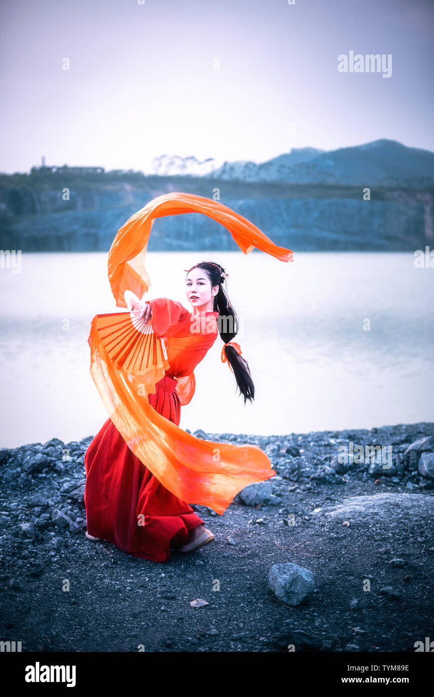 Red clad hi-res stock photography and images - Alamy