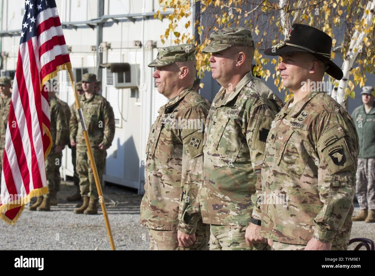 U.S. Army Lt. Col. Thomas Ehrhart, commander of the 1st Battalion, 41st ...